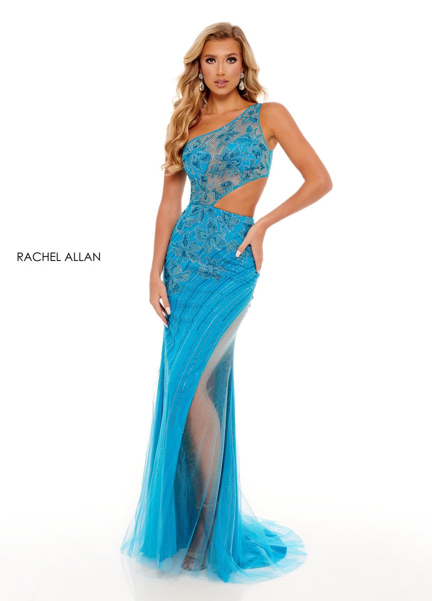 Rachel Allan Prom Dress 70201 One-Shoulder Long Fitted – normansbridal